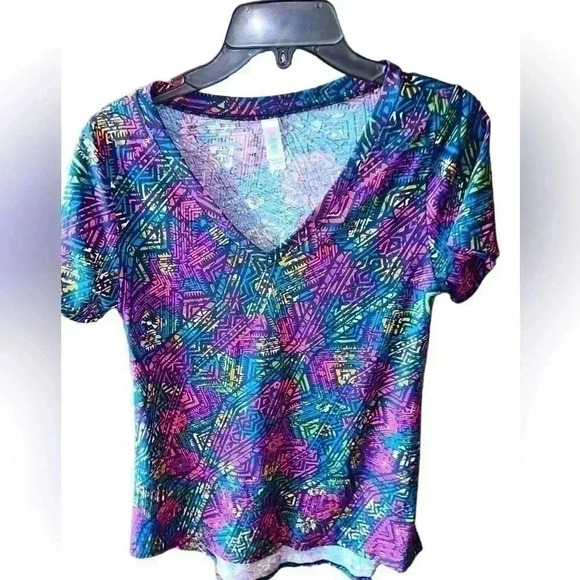 LuLaRoe | Tops | Lularoe Xsv Neck Navy Floral Christy Tshirt Nwt ...